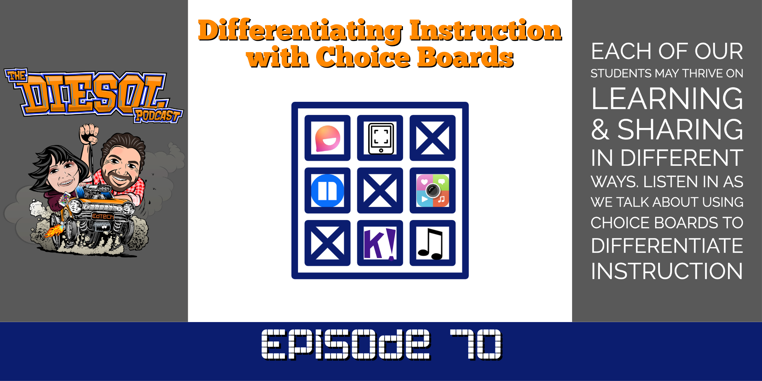 Episode 70 – Differentiated Instruction with Choice Boards – DIESOL.org